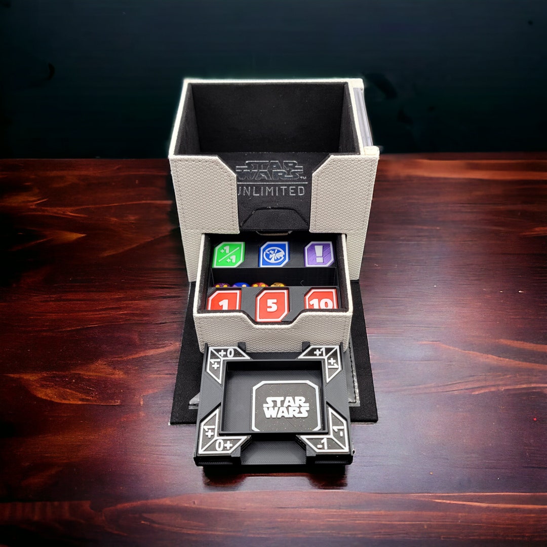 Star Wars Unlimited 3D Printed Token Set and Insert for Gamegenic DECK ...