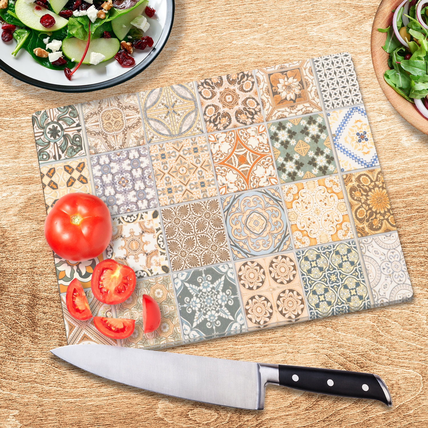 Glass Cutting Boards, Chopping Board, Gaudi, Mosaic, Kitchen Decor, New ...