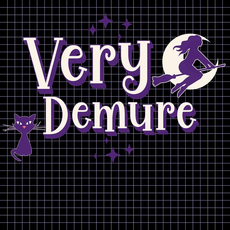 Very Demure Witch SVG & PNG Files: Trendy Halloween Meme - Etsy