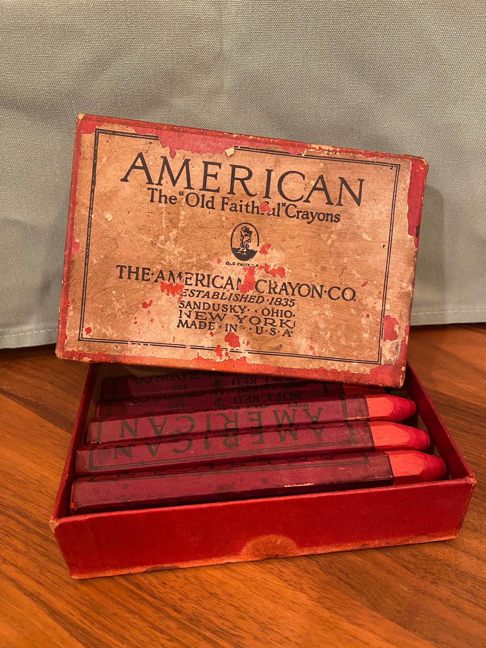 Vintage Crayons American the old Faithful Crayons - Etsy