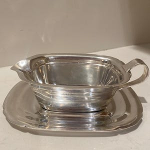 Silver Mayflower Gravy Boat by Reed & Barton - Etsy