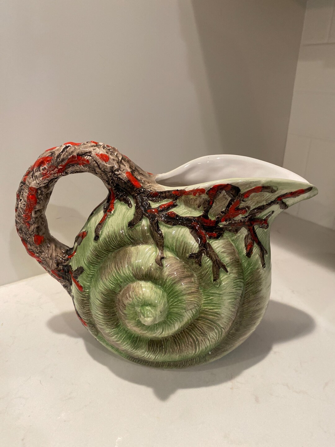Neiman Marcus Seashell Pitcher - Etsy