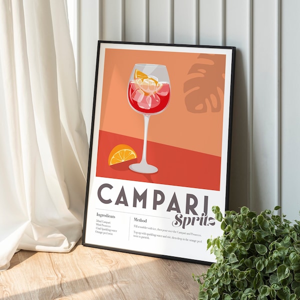 Campari Print - Etsy