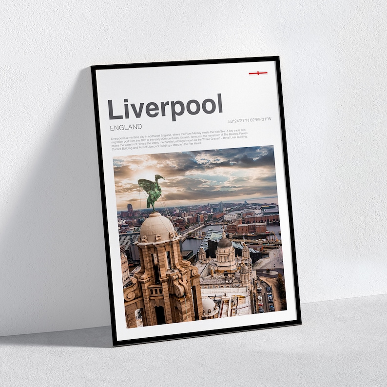 Liverpool England Photography Print: Albert Dock Travel Poster - Etsy