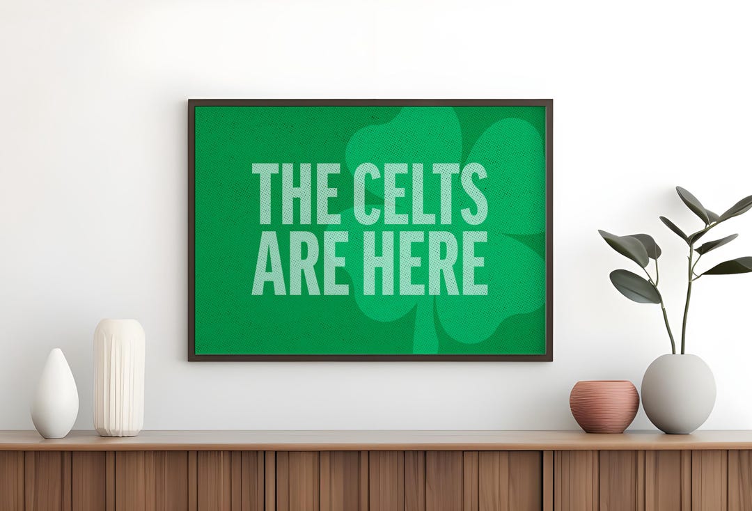 The Celts Are Here Celtic FC Print Glasgow Celtic Fan Art Football ...