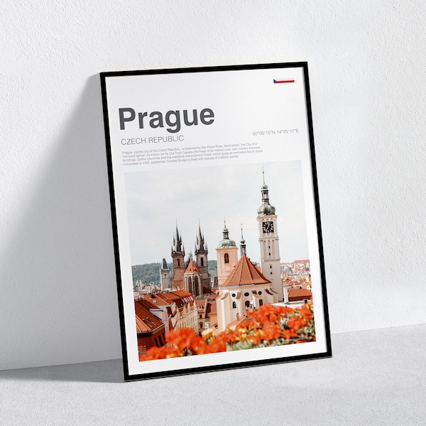 Prague Poster - Etsy