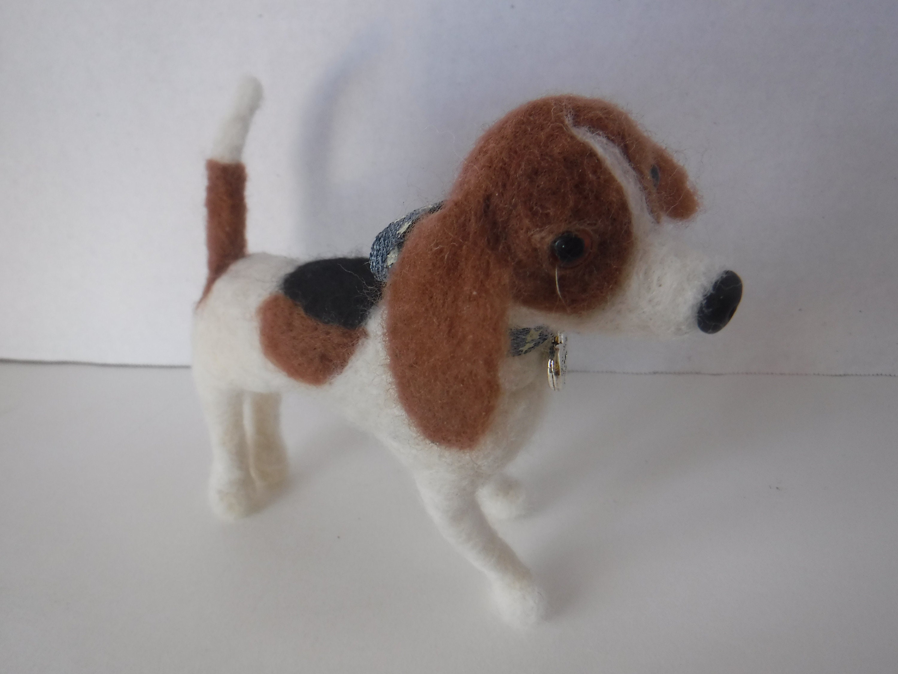 Beagle, Needle Felt Beagle, Miniature Beagle, Needle Felt Dog ...