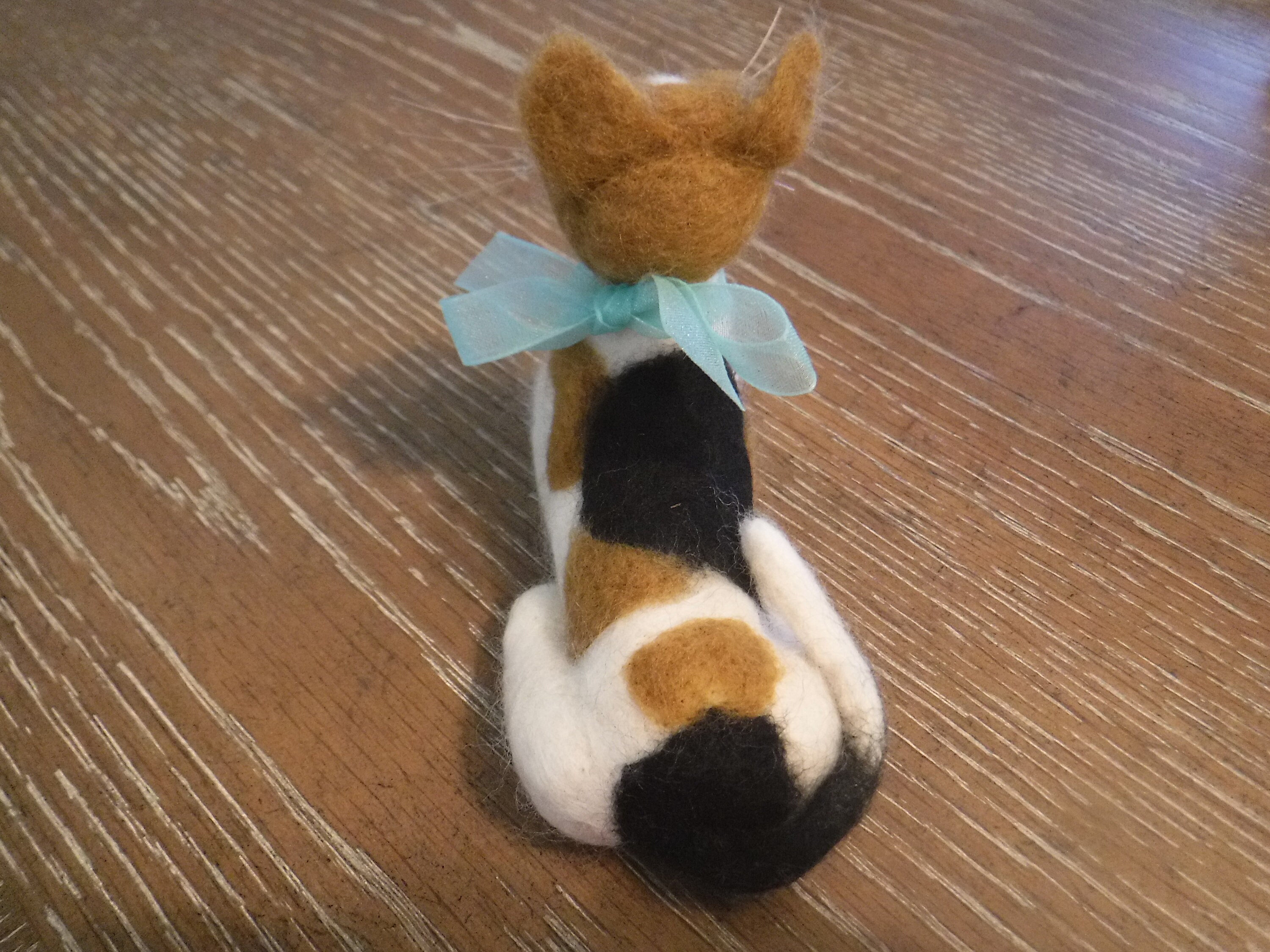 Mini Calico Cat, Needle Felted Calico Cat, Miniature Calico Cat, Doll's ...