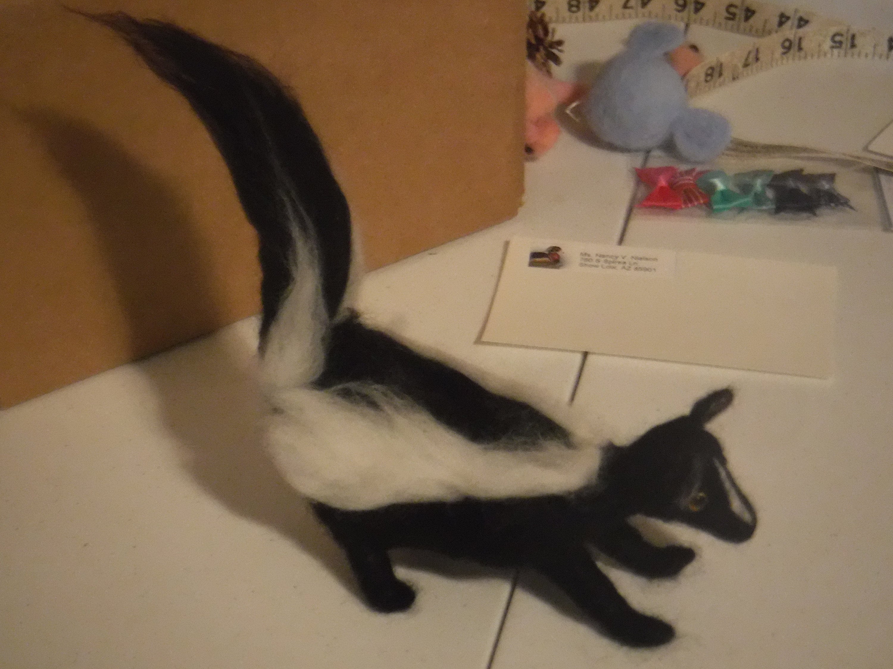 Skunk, Needle Felted Skunk, Felted Wild Animal, Pet Skunk - Etsy