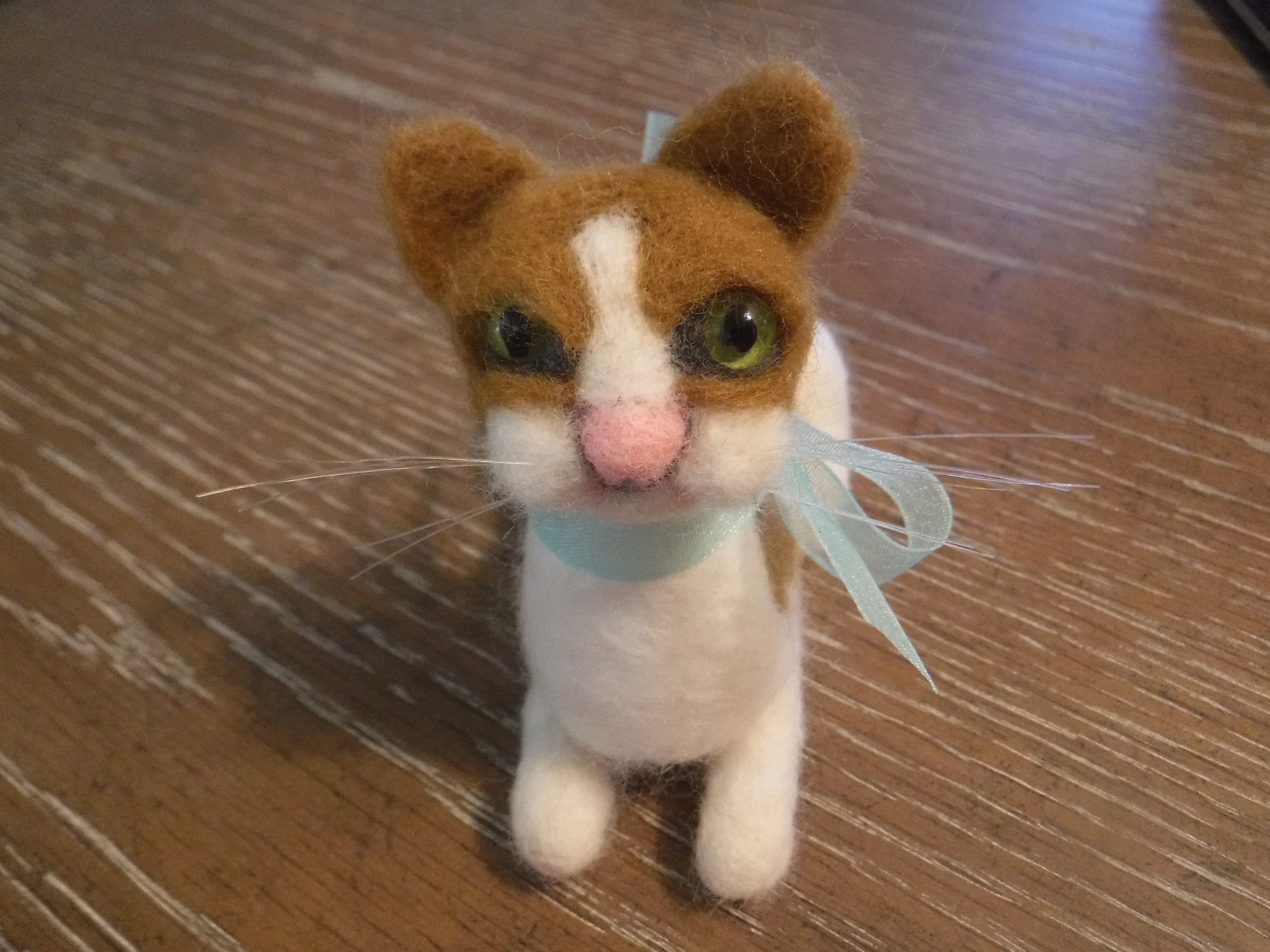 Mini Calico Cat, Needle Felted Calico Cat, Miniature Calico Cat, Doll's ...