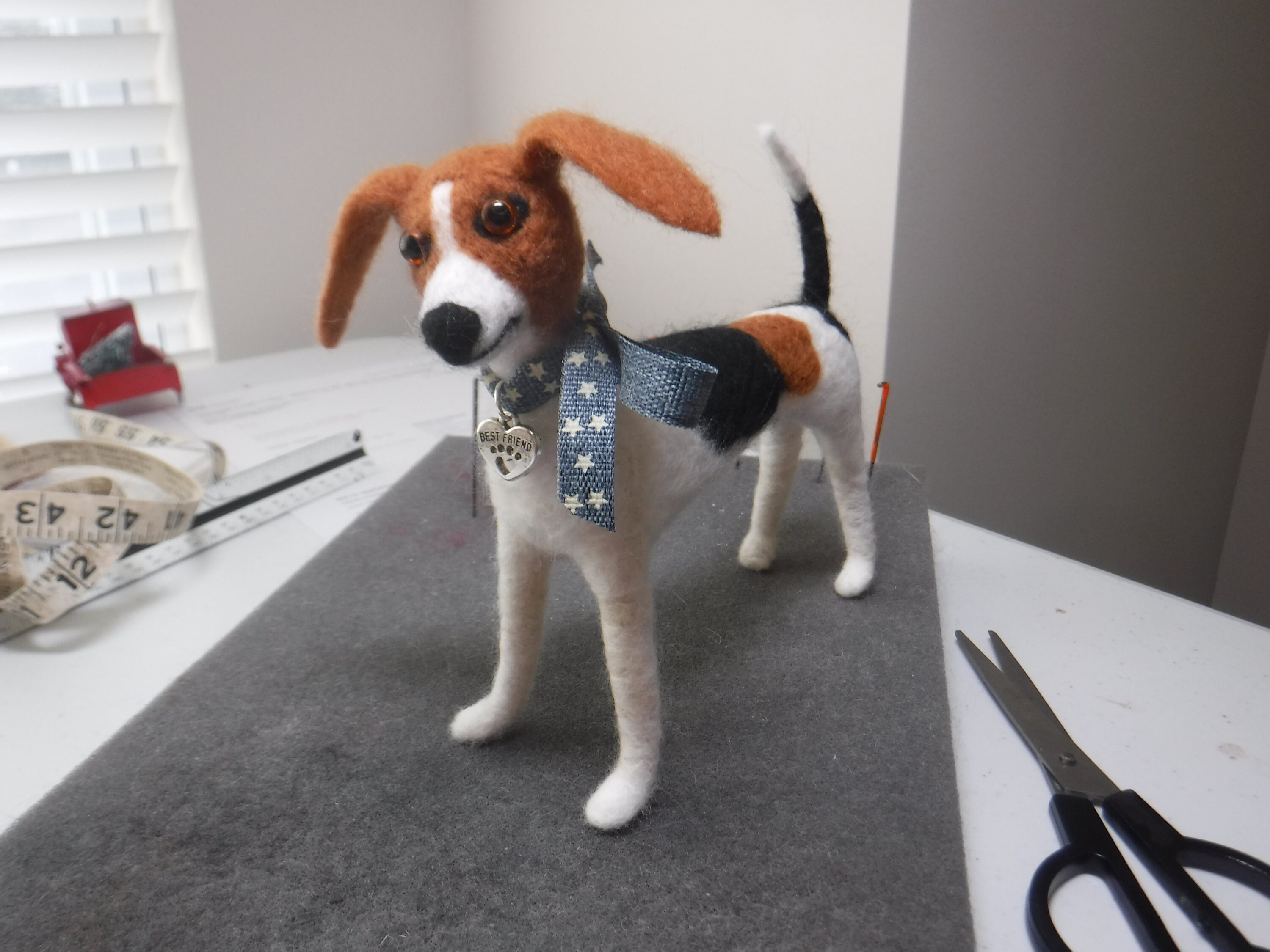 Beagle, Needle Felt Beagle, Miniature Beagle, Needle Felt Dog ...