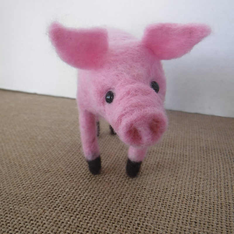 Felt Pig - Etsy
