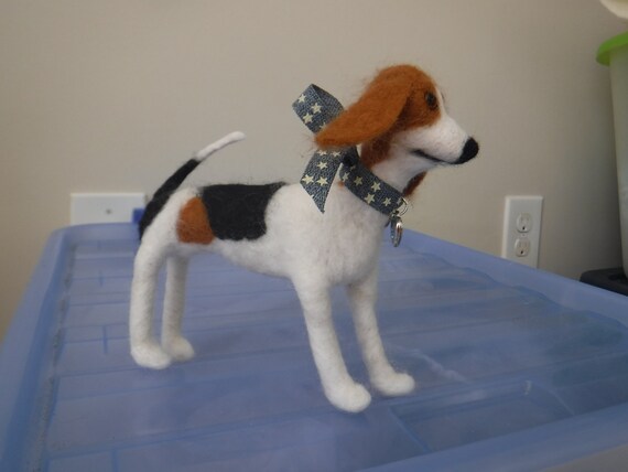Beagle Needle Felt Beagle Miniature Beagle Needle Felt Dog - Etsy