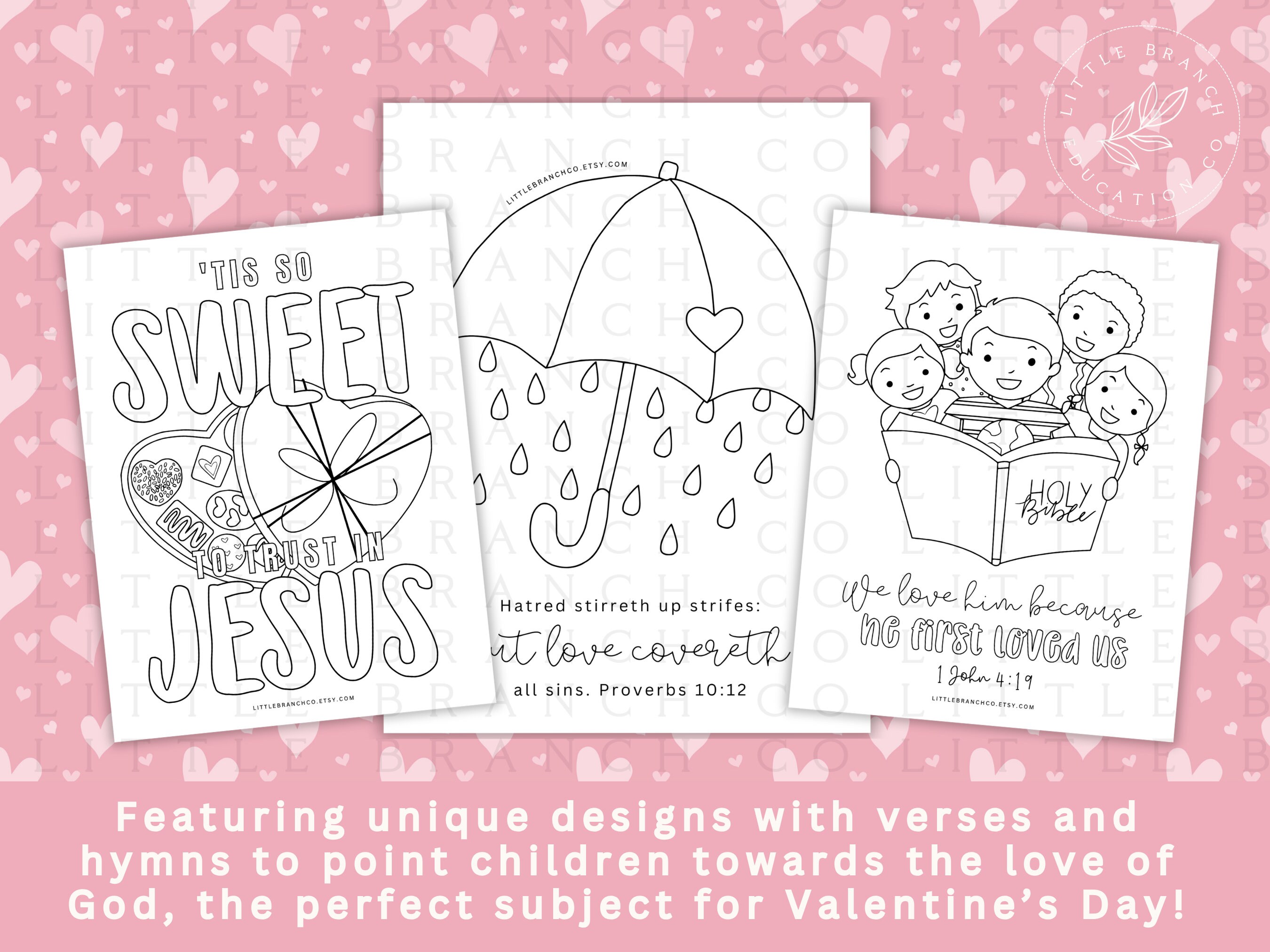 Printable Christian Valentine's Day Coloring Pages, Christian Coloring ...