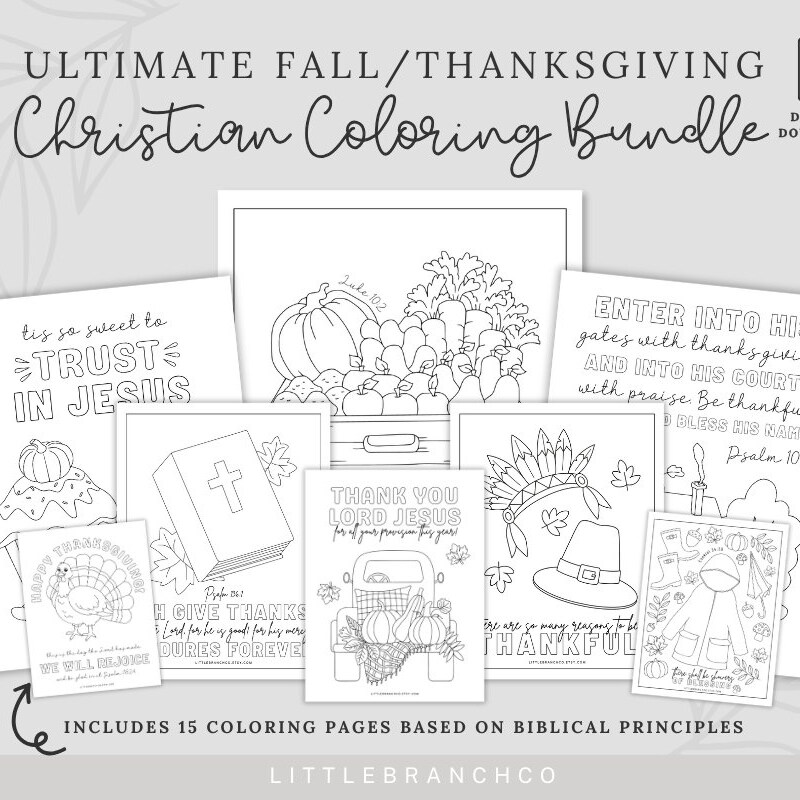 Christian Coloring Pages - Etsy