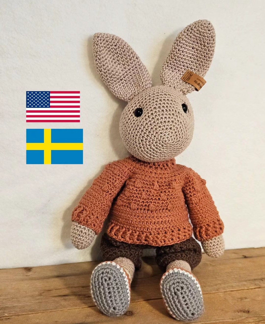 Crochet Pattern Kaninen Samuel /samuel the Bunny - Etsy