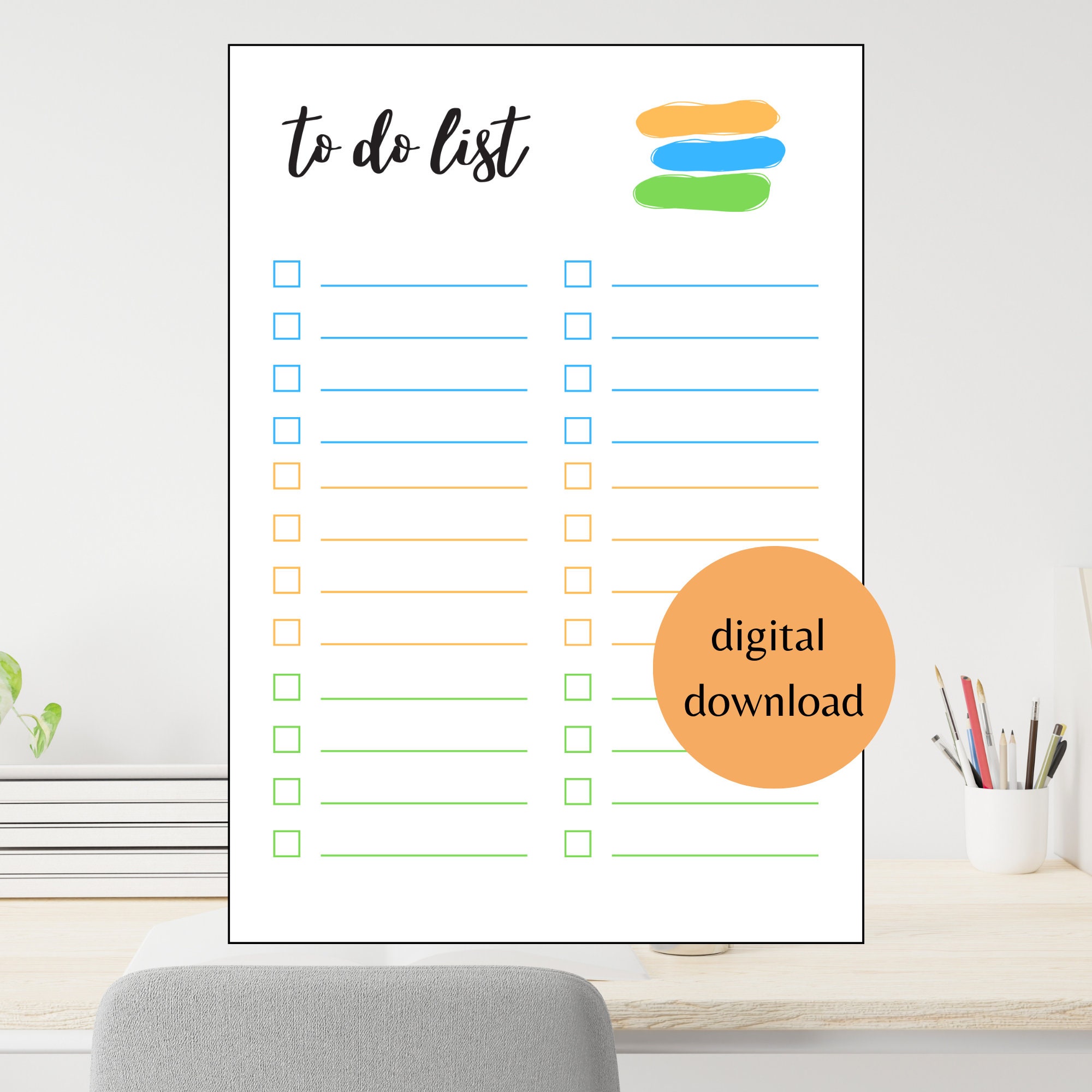 Activity Schedule, Family Chores and to Do List Bundle! Digital ...