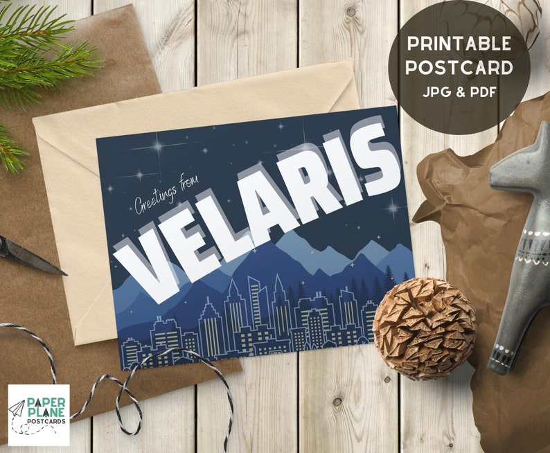 Velaris Postcard Digital Download- ACOTAR (A Court of Thorns and Roses ...