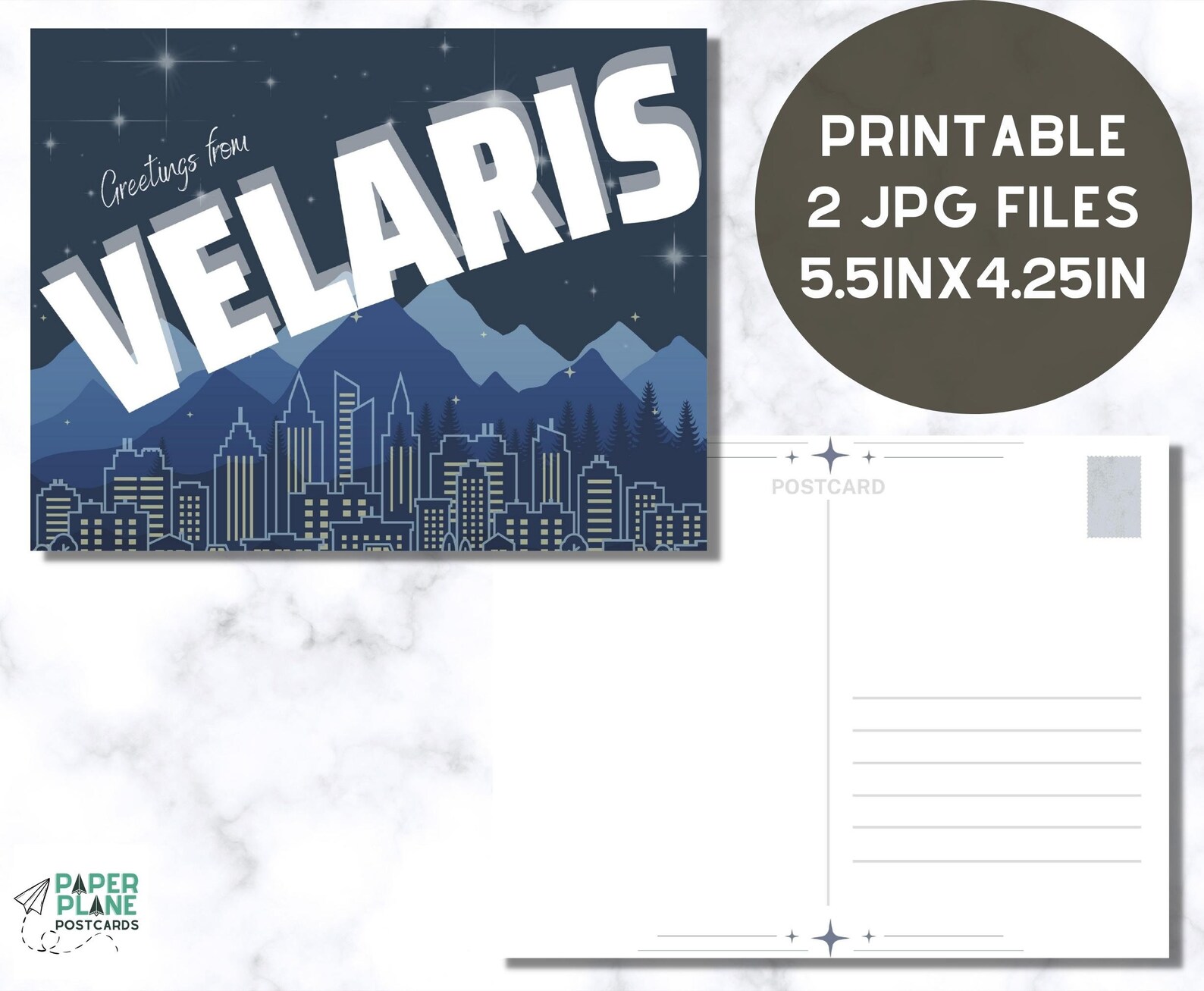 Velaris Postcard Digital Download- ACOTAR (A Court of Thorns and Roses ...