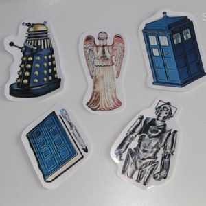 Doctor Who Inspired Stickers Vinyl Laminated Waterproof Glossy Tardis ...