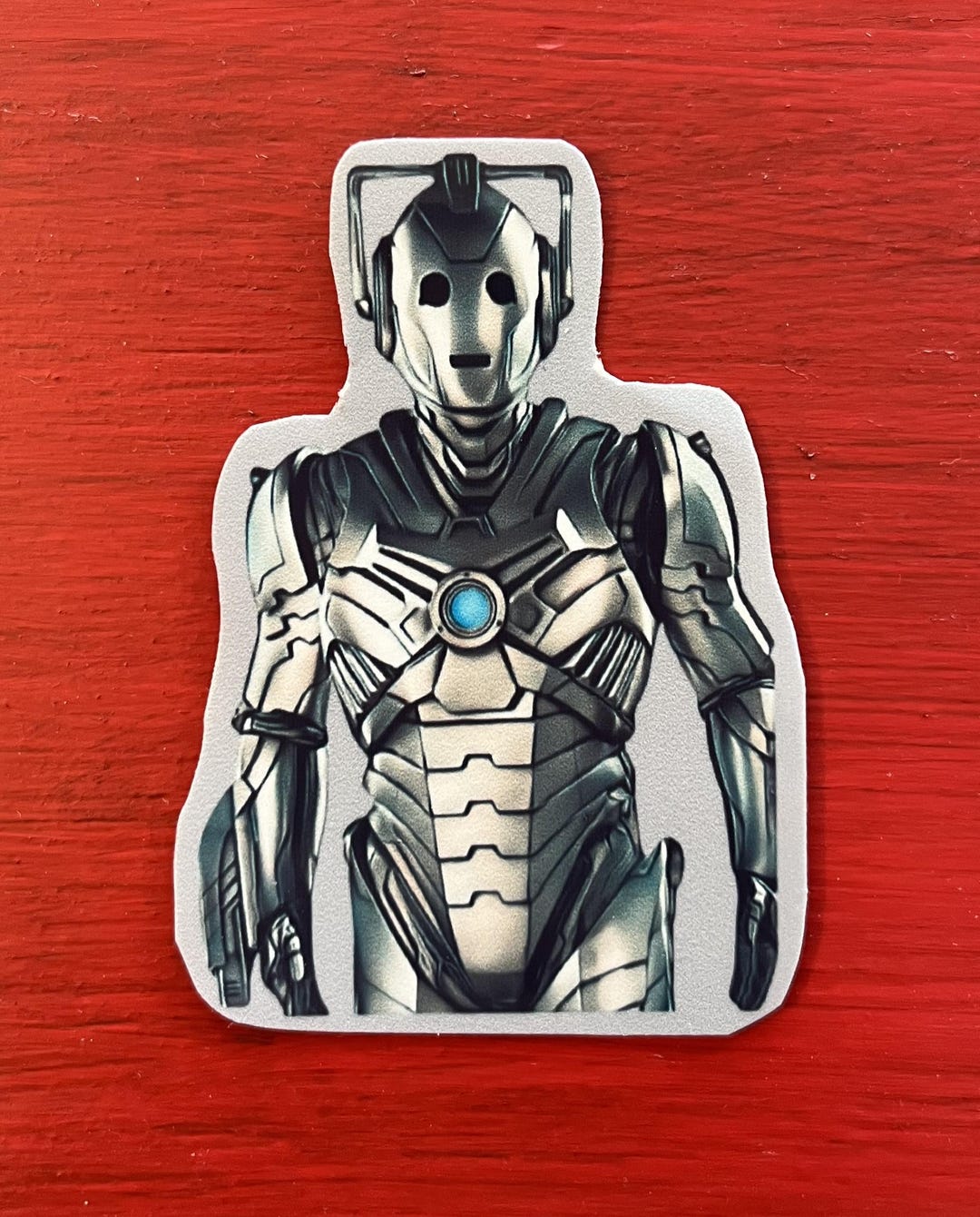 Cyberman Sticker - 13th Doctor Who Inspired Waterproof, Glossy Vinyl ...