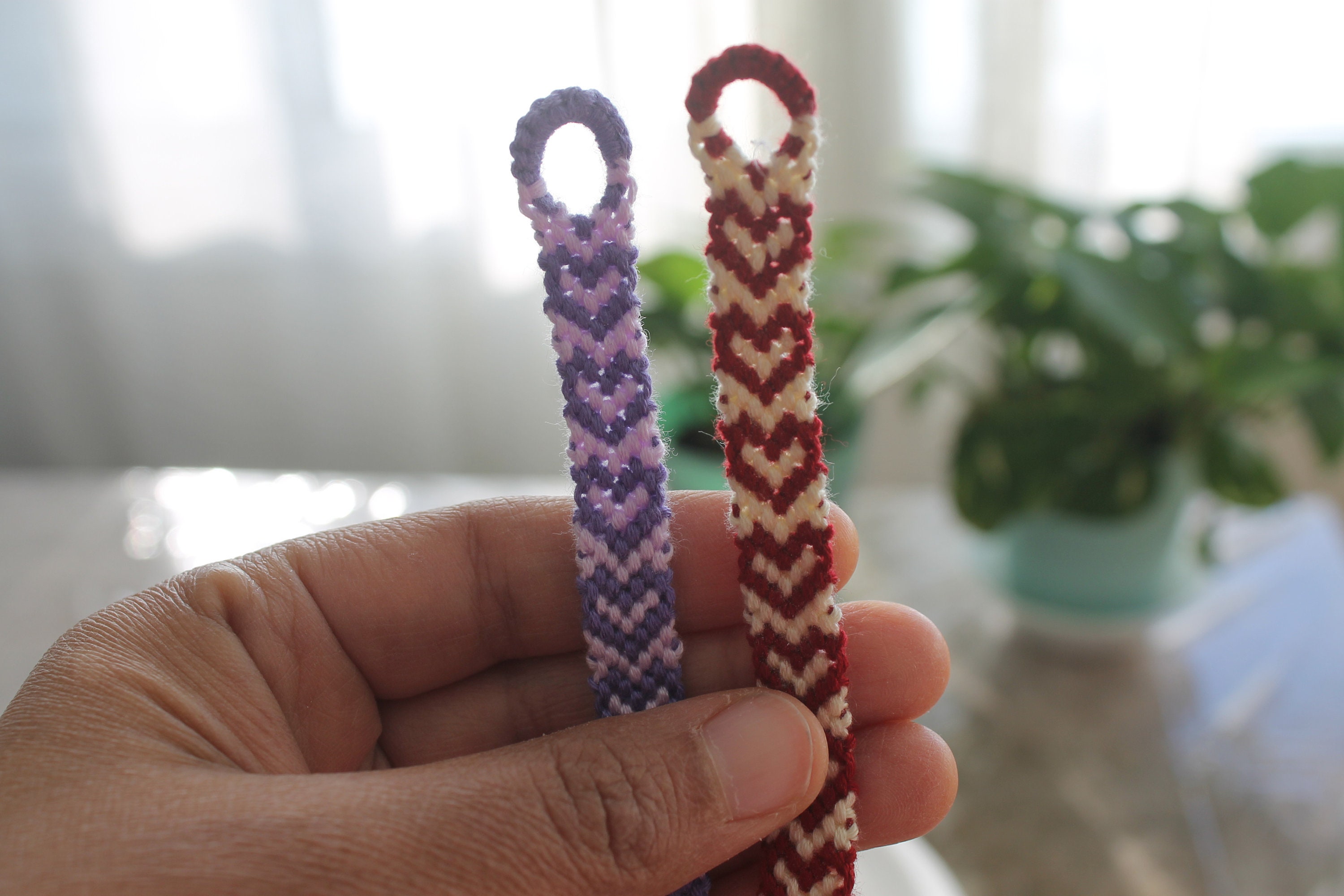 Heart Friendship Bracelet | Personalized Handmade | Woven String ...