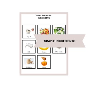 BUNDLE Printable VISUAL RECIPEBOOK for Toddlers and Young Children ...