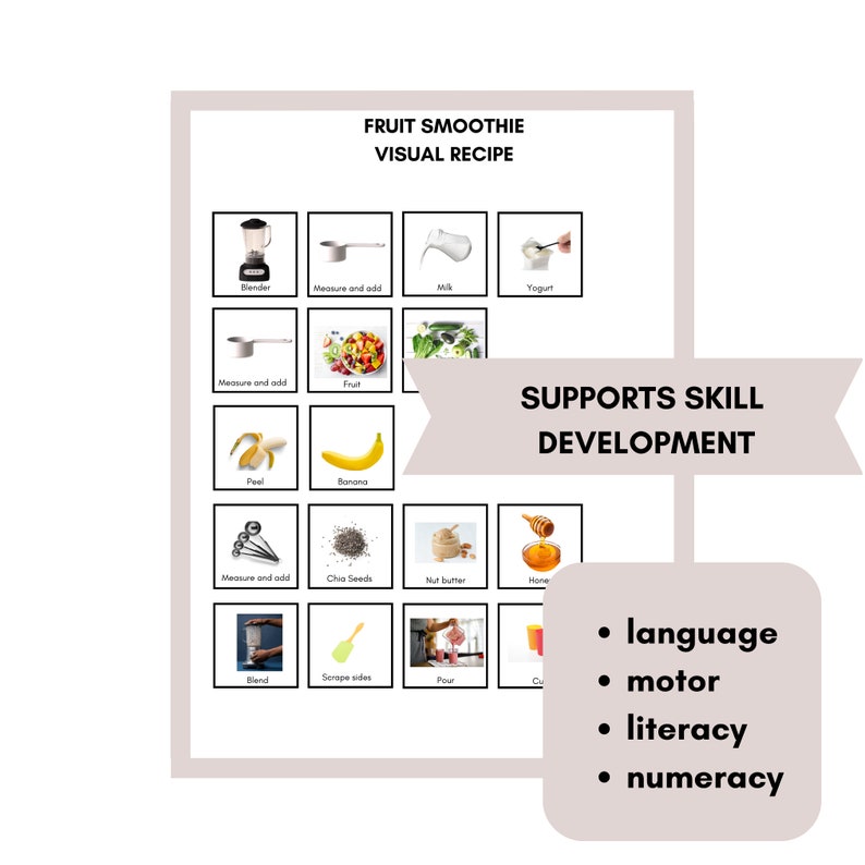 BUNDLE Printable VISUAL RECIPEBOOK for Toddlers and Young Children ...