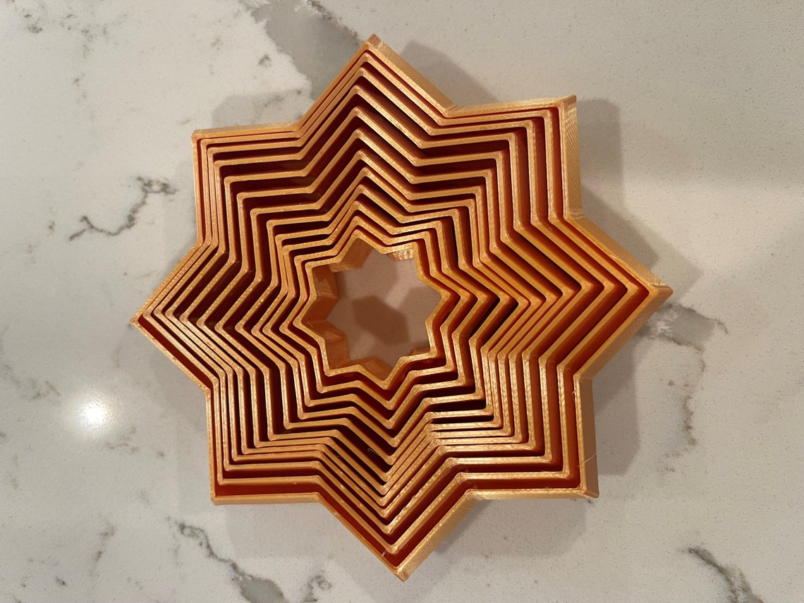 Fidget Toy 3D Printed Articulated Star Fun Toys for Kids and Great ...