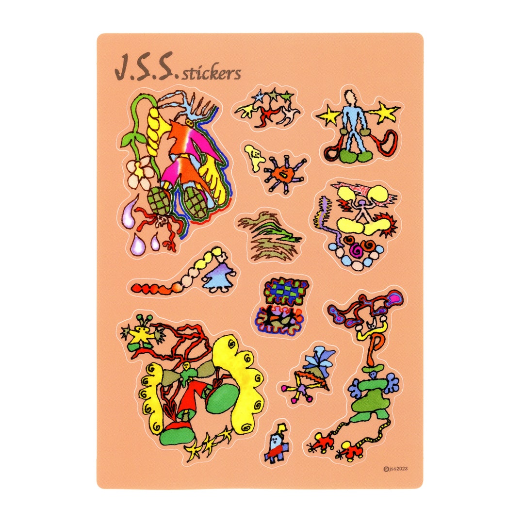 Unique Matte Stickers / Hand Drawn / Flower / Spider / Sun / Stars ...