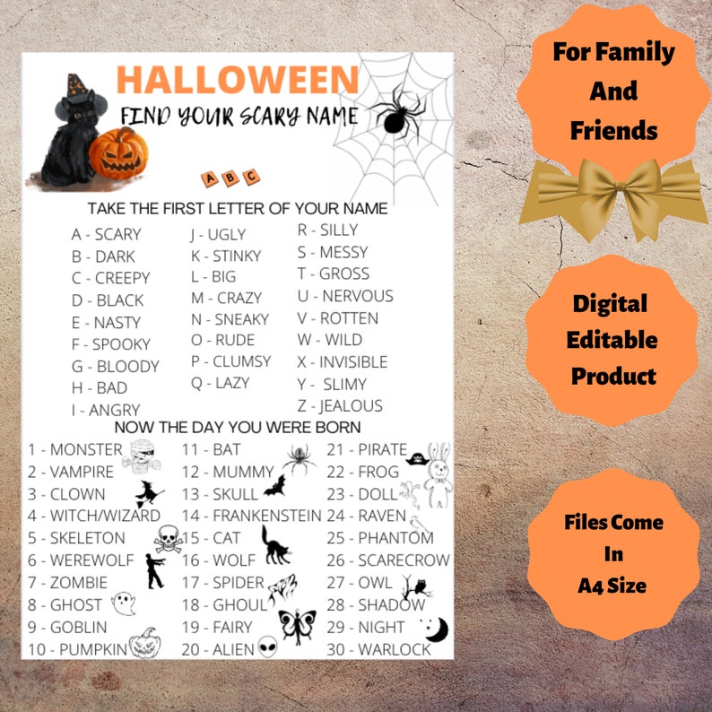Printable Halloween Party Games Halloween Party Game - Etsy