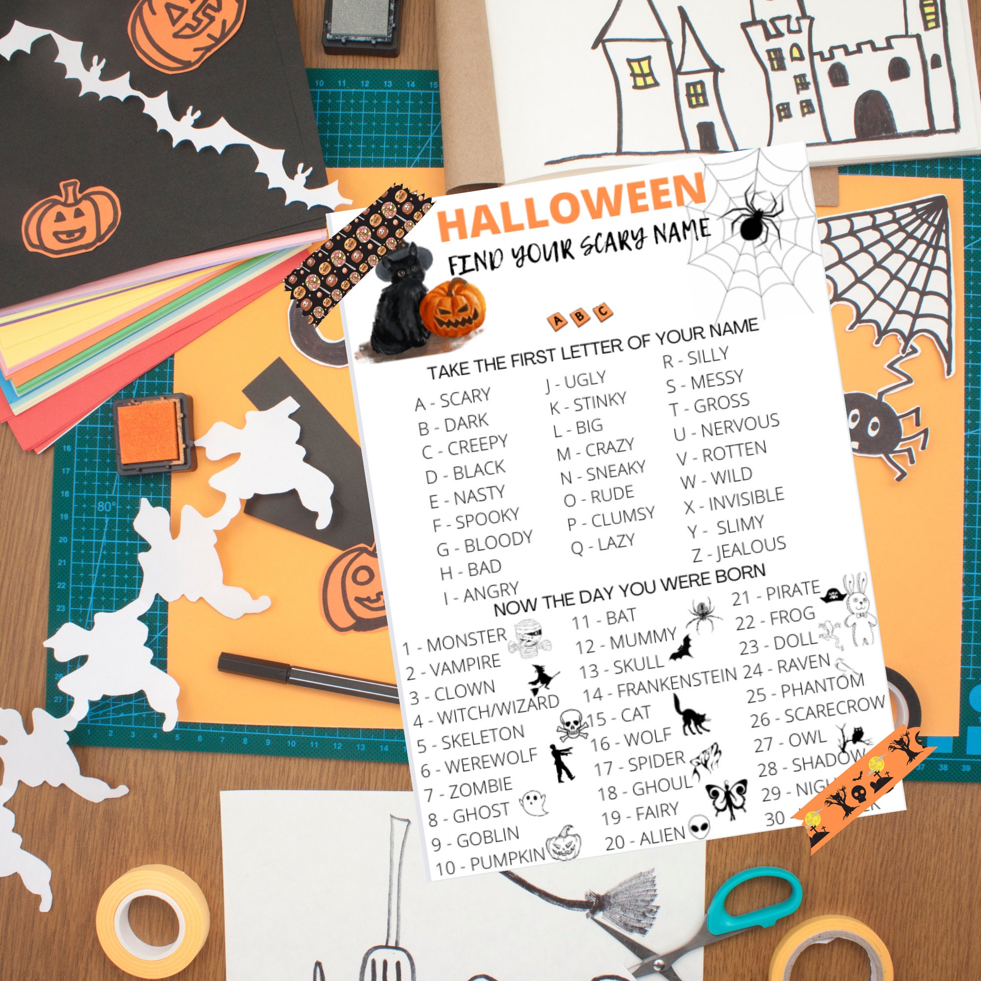 Printable Halloween Party Games Halloween Party Game - Etsy
