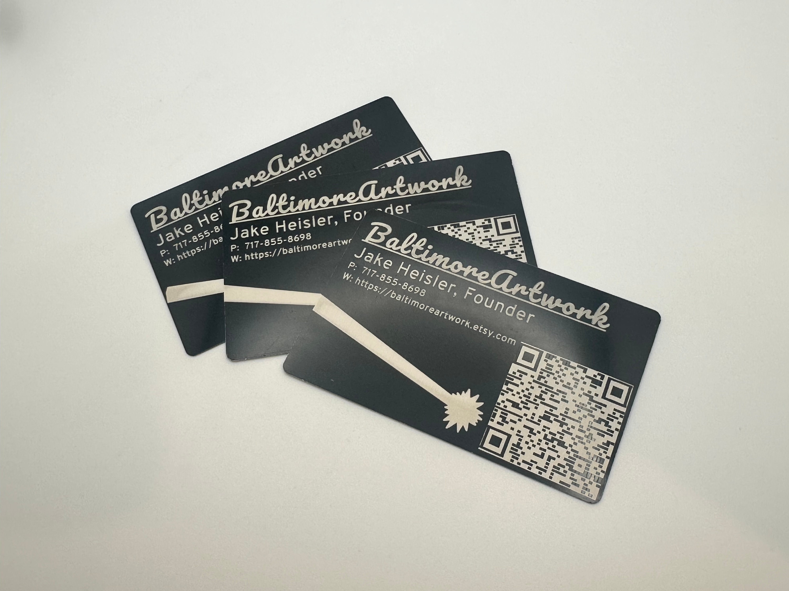 Custom Metal Business Cards – Premium Laser Engraved Steel Cards for ...