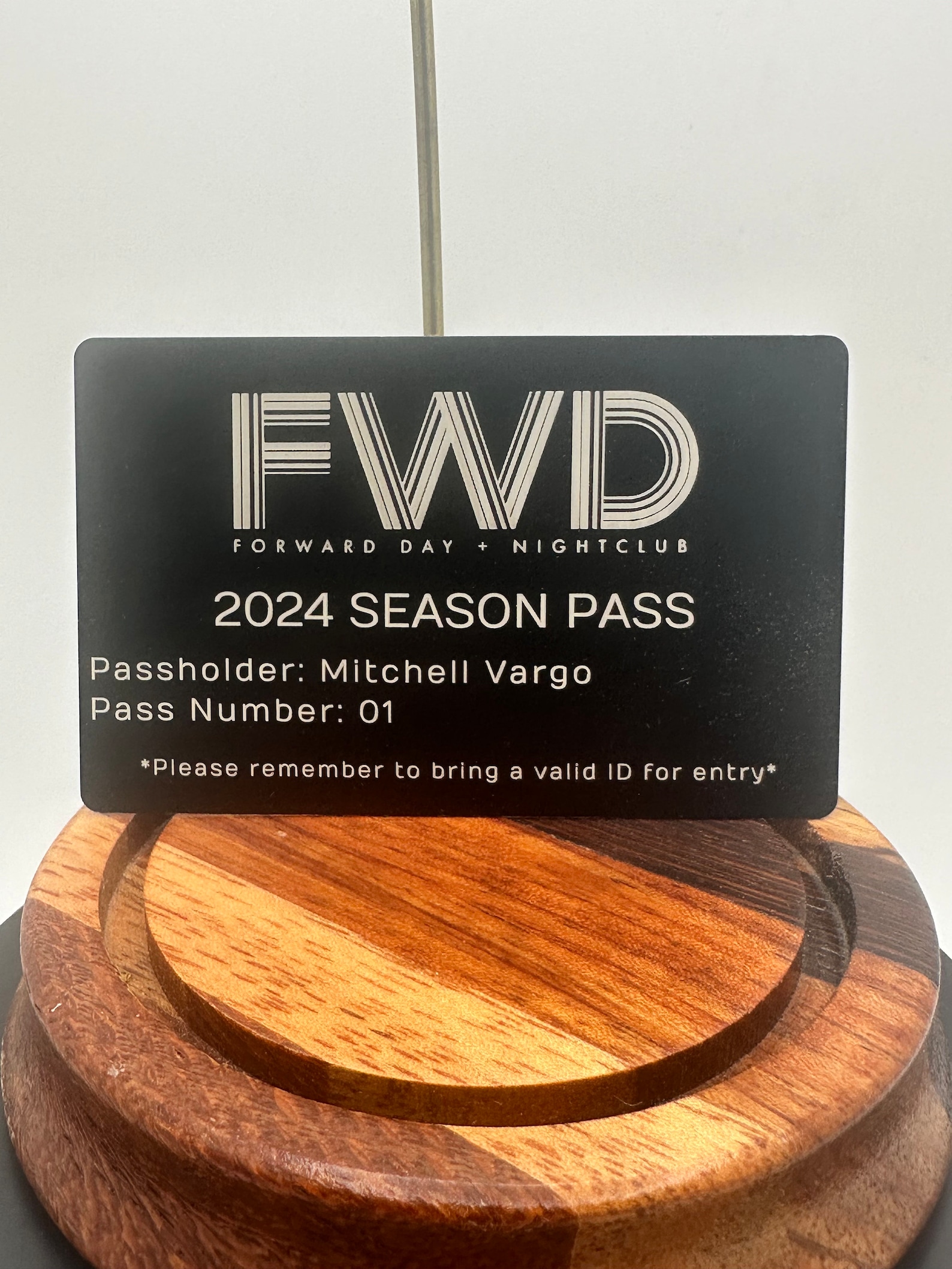 Custom Event Passes - VIP PASS- Season Pass - Metal Card - Laser ...
