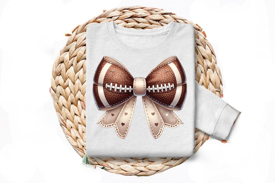 Coquette Football Png, Football Bow Png, Football Mom Png, Football Png ...