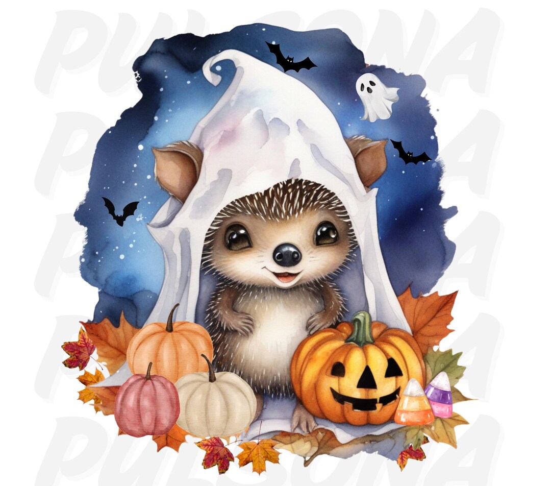 Cute Hedgehog Png, Halloween Png, Hedgehog Png, Sticker Png, Mug Png ...