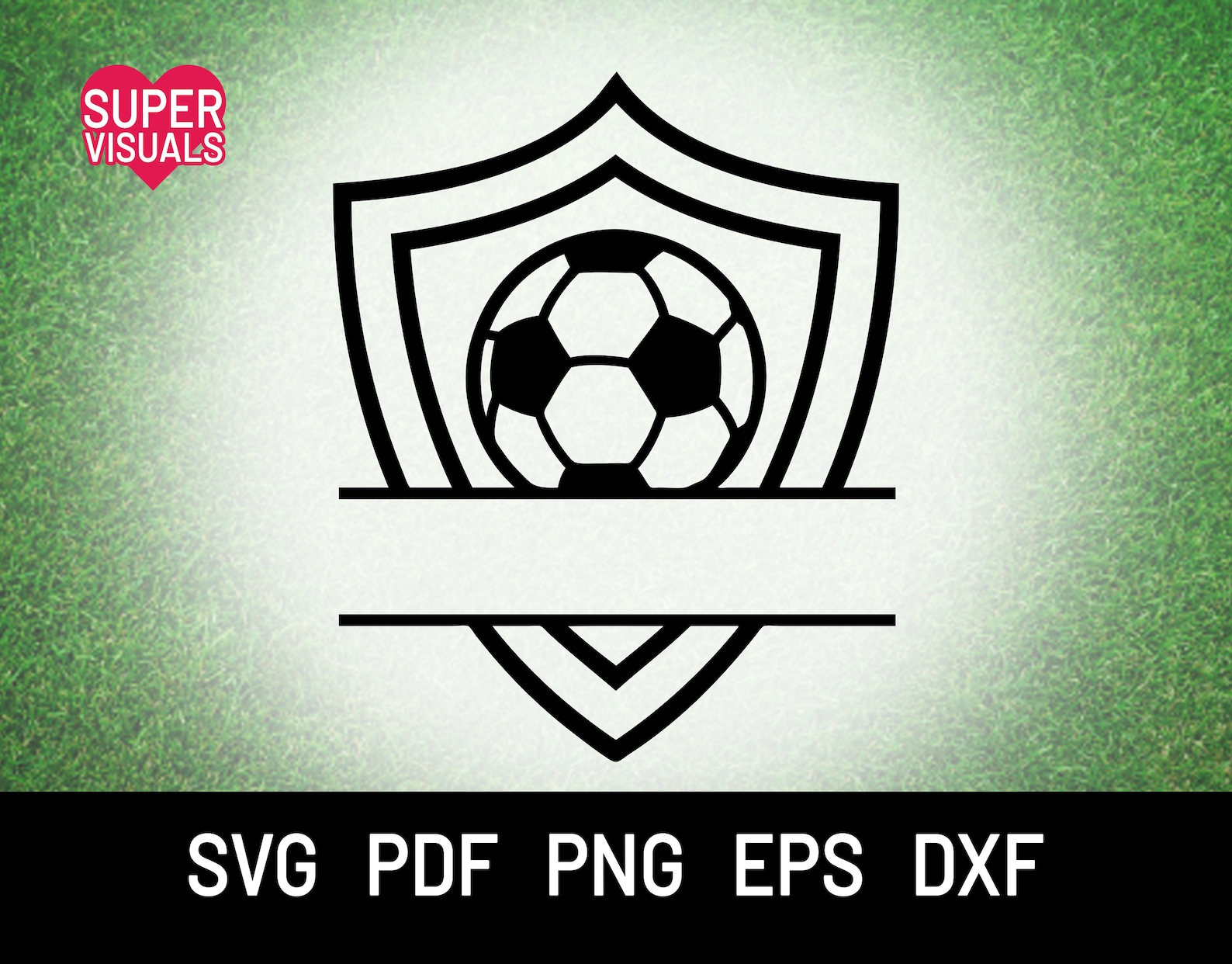 Soccer Logo Monogram SVG Files | Soccer Logo Split Frame Cut Files ...