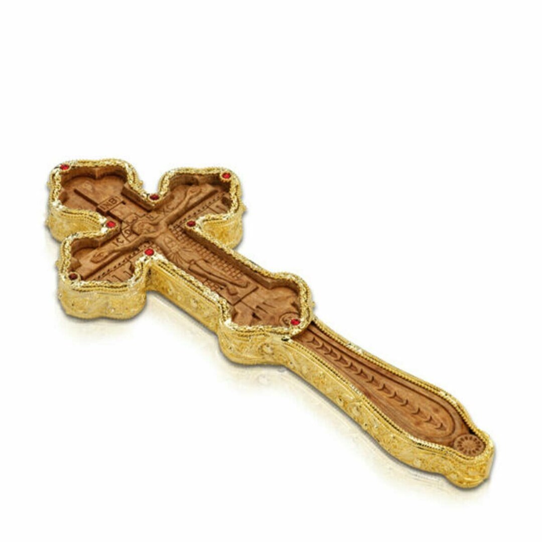 Kreuz des Segens Berg Athos Segenskreuz mit vergoldeter - Etsy.de