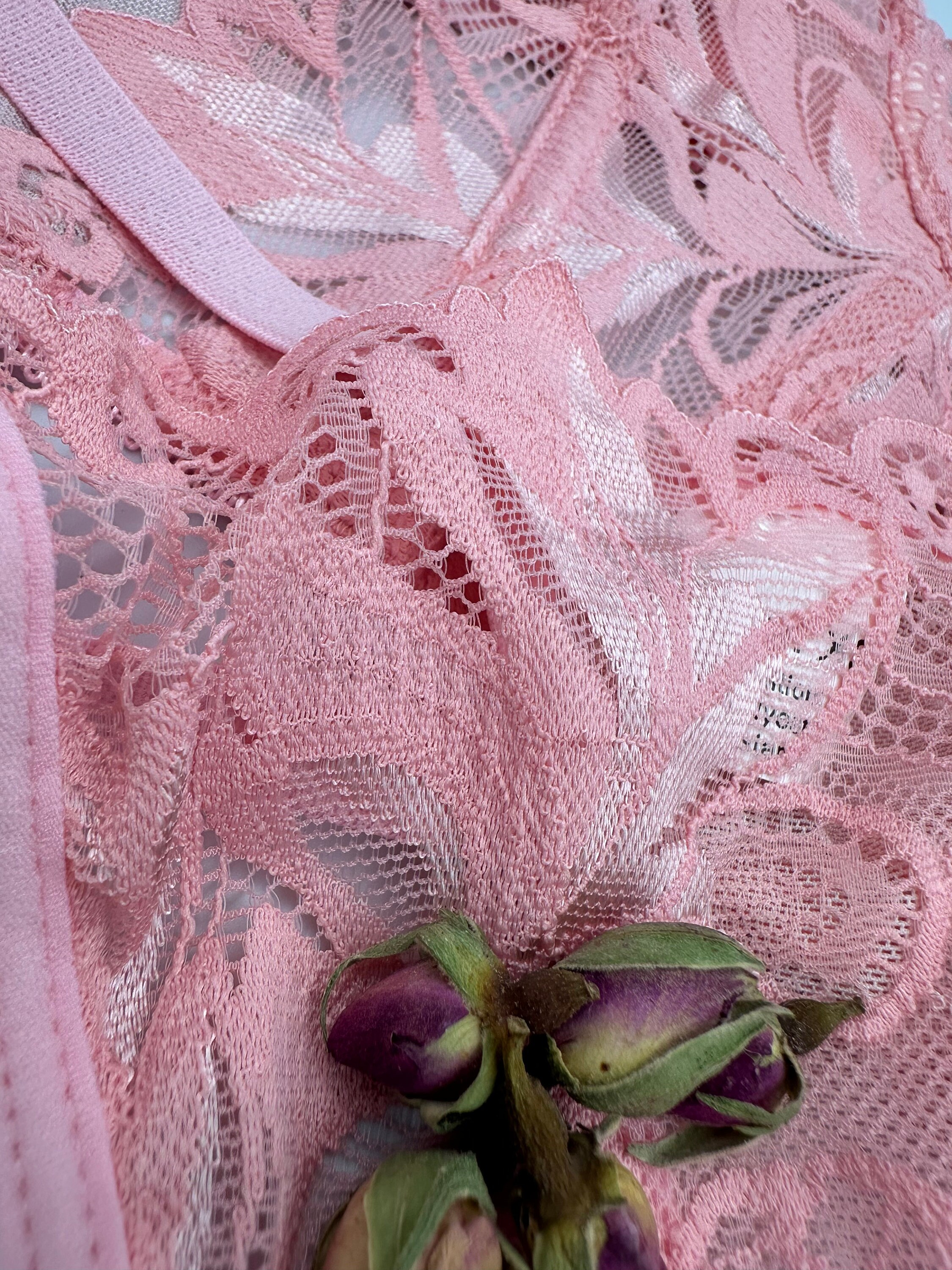 Embroidered Lingerie Set Floral Lingerie Set Embroidery Bra Sheer Thong