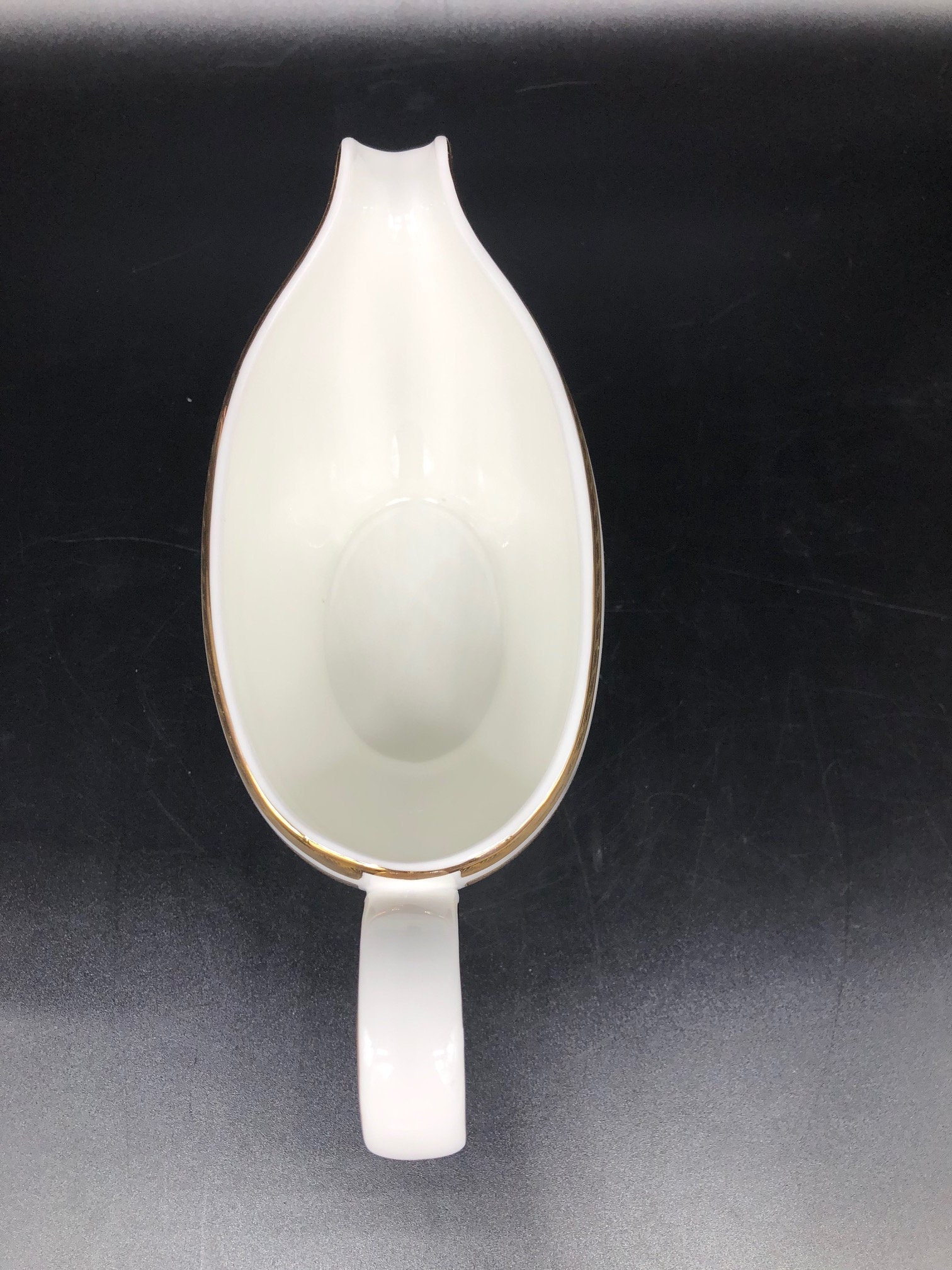 Vintage Royal Bone China, Fine Bone China, Gravy Bowl, White & Gold ...