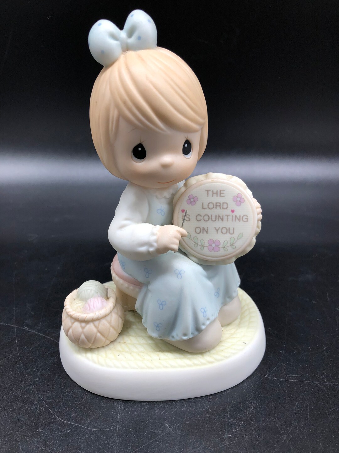 Vintage 1993 Precious Moments the Lord is Counting on You Figurine ...