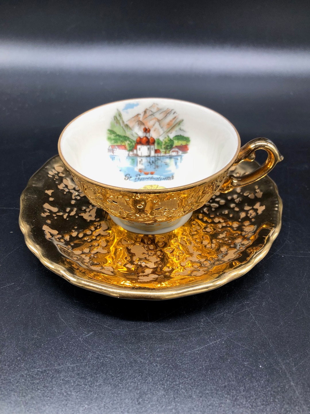 Vintage Wagner Porzellan Bavaria Tea Cup & Saucer, St. Bartholuma A ...