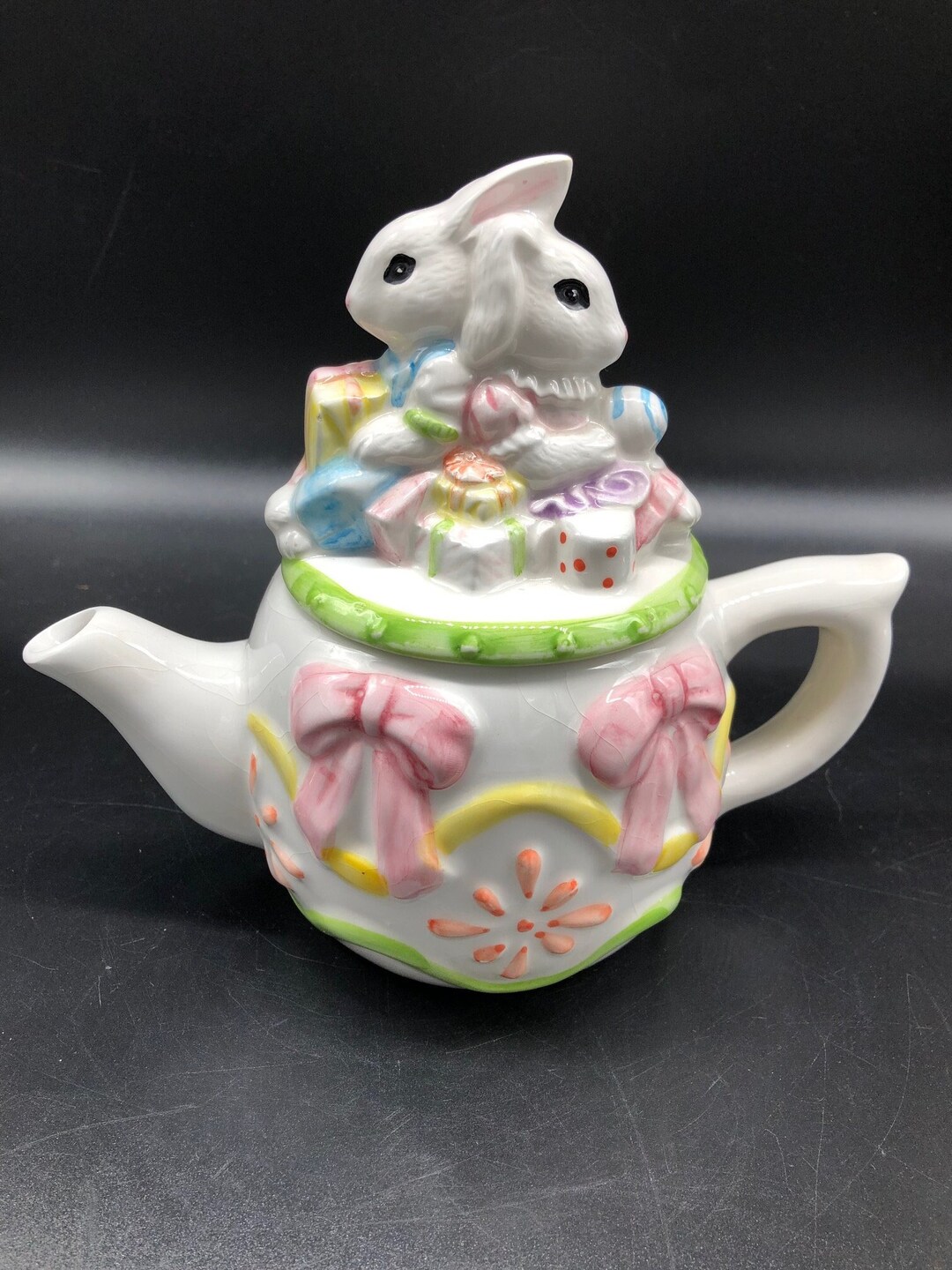Vintage Heritage Mint Easter Bunnies Teapot, for Decorative Use Only - Etsy