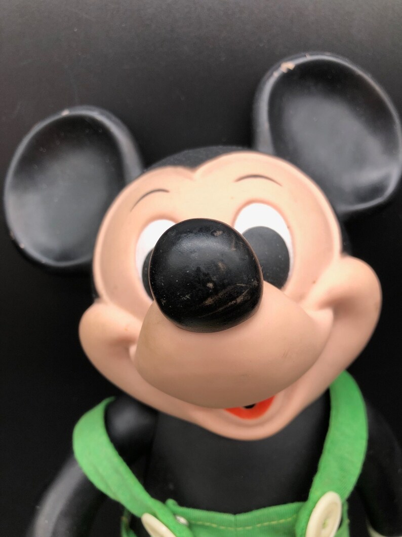 Vintage 1977 Walt Disney Mickey Mouse Remco Toys Vinyl - Etsy