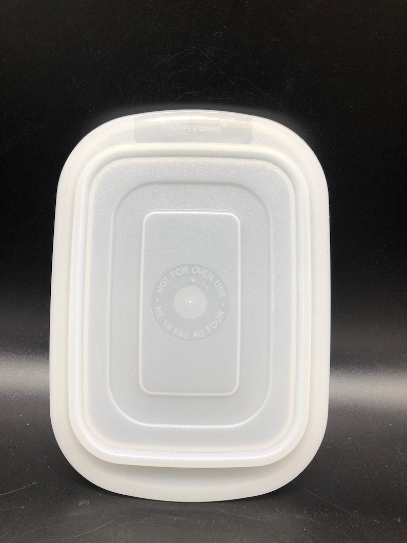 Vintage Tupperware White Plastic Replacement Lids, Mint Condition ...