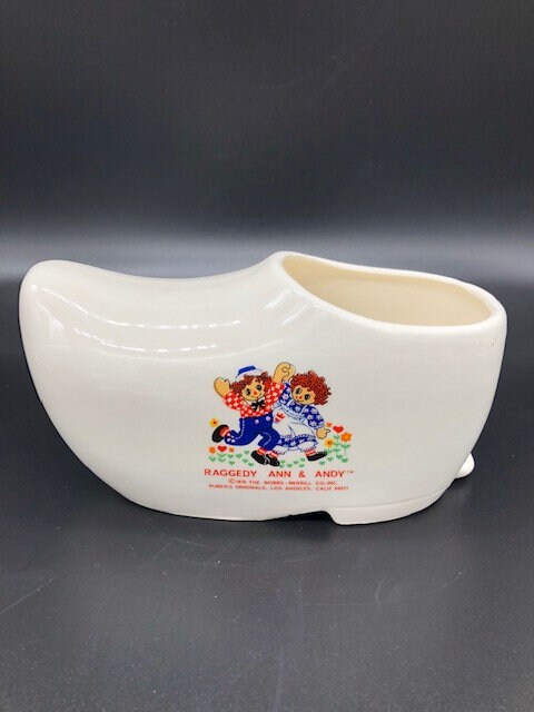 Vintage 1976 Raggedy Ann & Andy Dutch Shoe Planter Ruben's Originals in ...