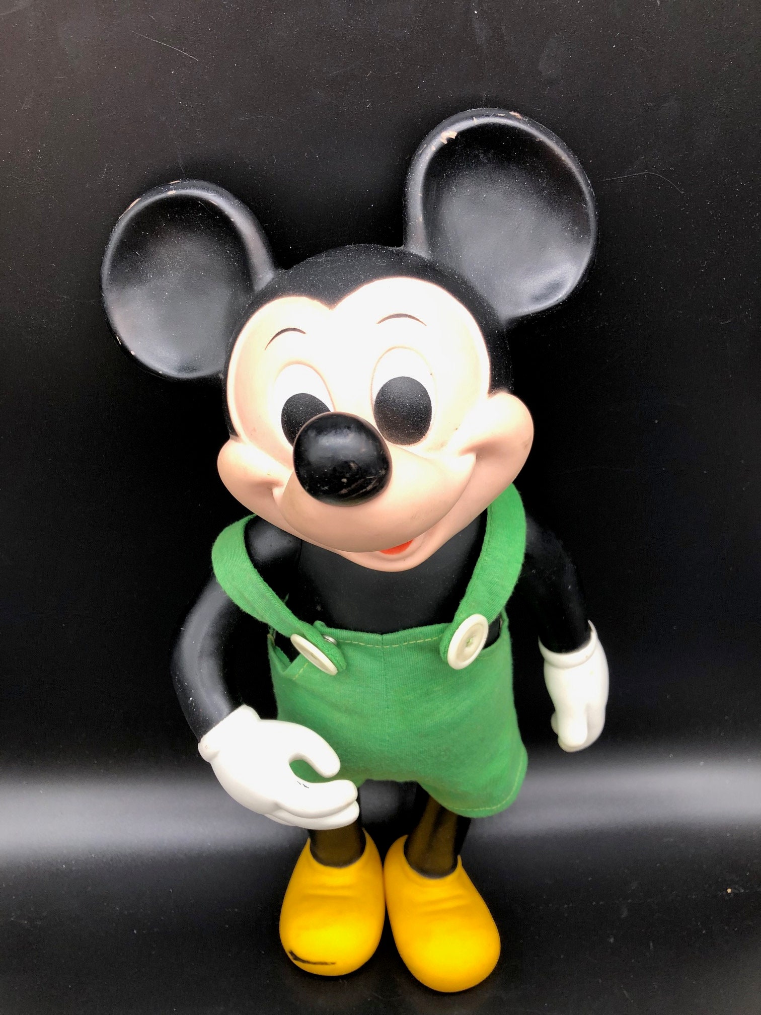 Vintage 1977 Walt Disney Mickey Mouse, Remco Toys, Vinyl 15 Mickey ...