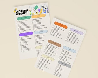 Decluttering Checklist Printable Instant Download Declutter - Etsy