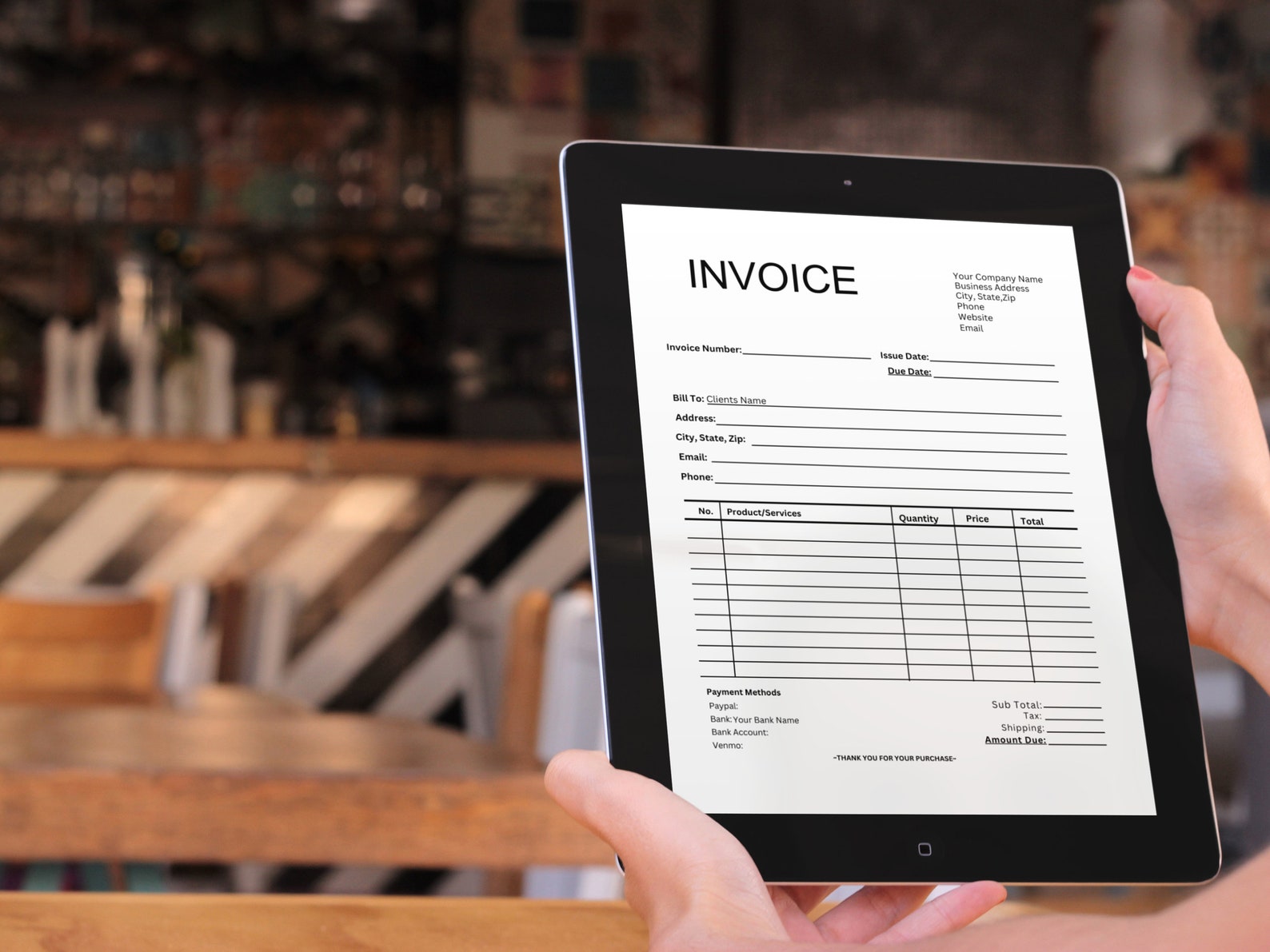 Invoice Template, Business Invoice, Printable Invoice, Payment Request ...