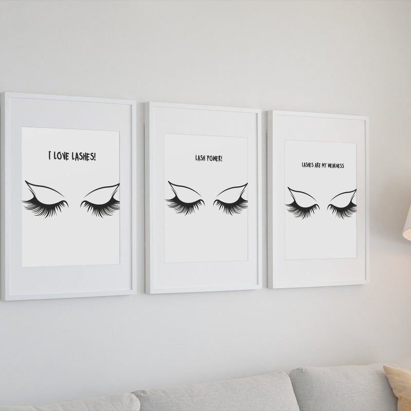 Eyelash Wall Decal - Etsy